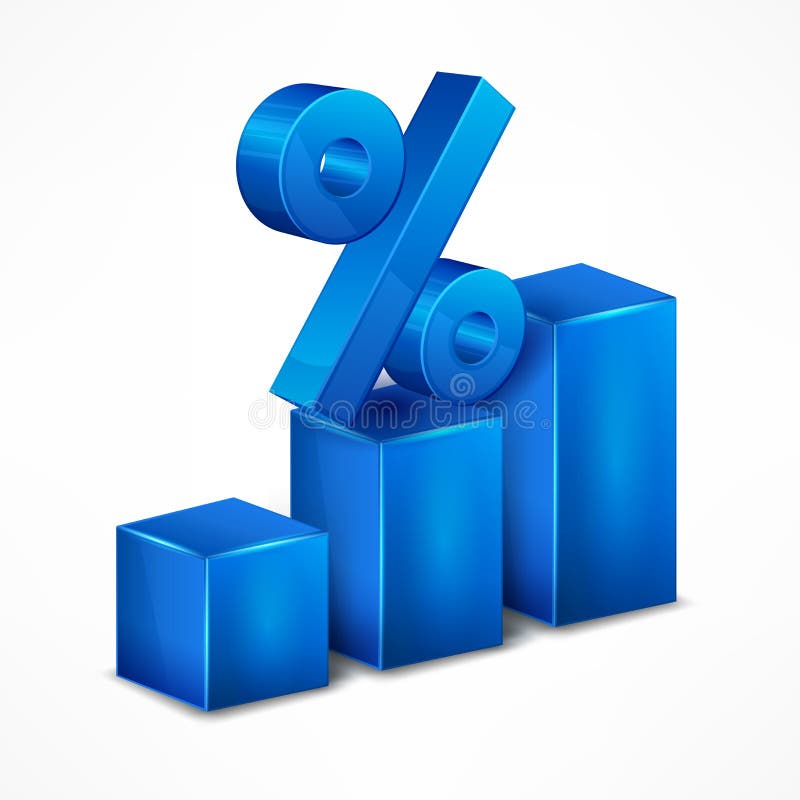 Blue Bar and Pie Chart Business Graph Stock Illustration - Illustration ...