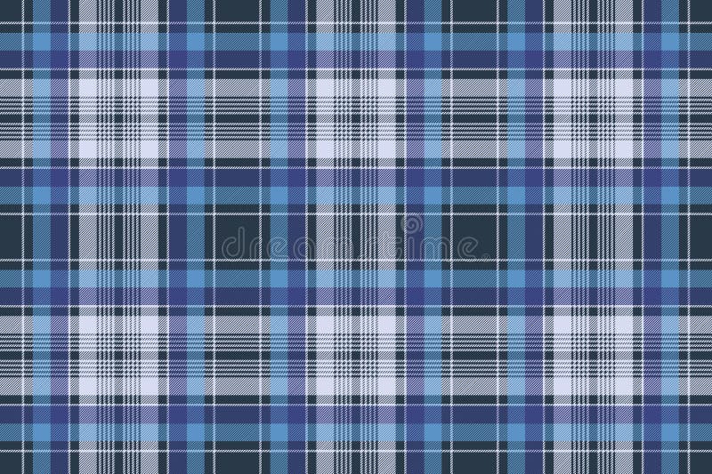 Blue Check Fabric Texture Diagonal Seamless Pattern Stock Vector ...