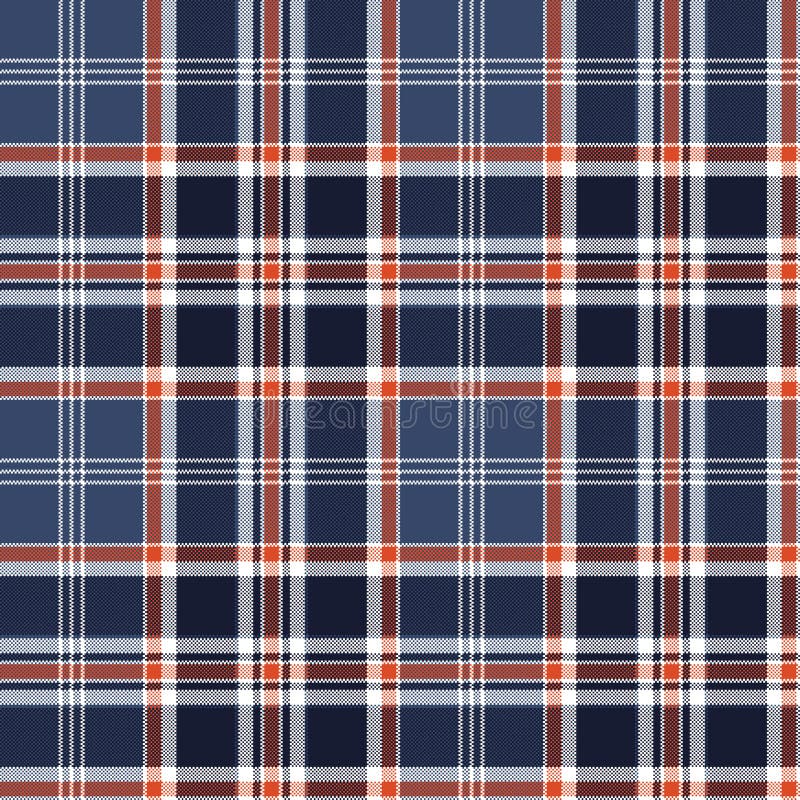 Blue Check Diagonal Seamless Fabric Texture Stock Vector - Illustration ...