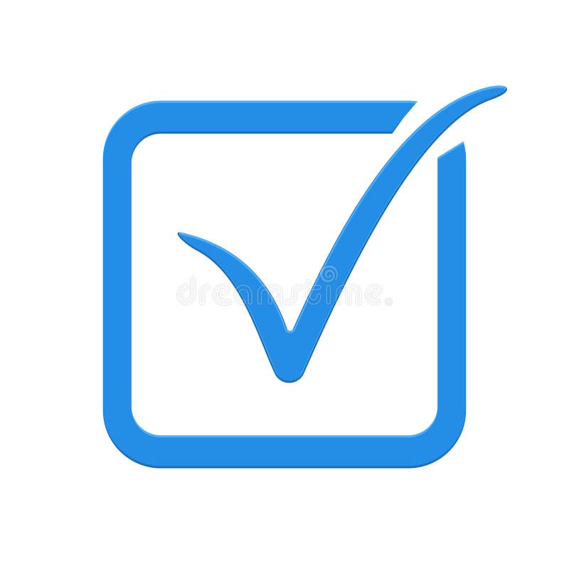 Red And Blue Check Mark Icon Stock Vector - Illustration of correct ...