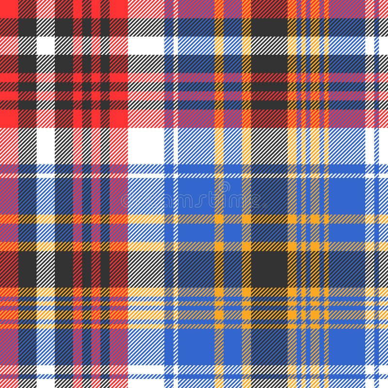 Tartan Check Plaid Diagonal Fabric Texture Seamless Stock Vector ...