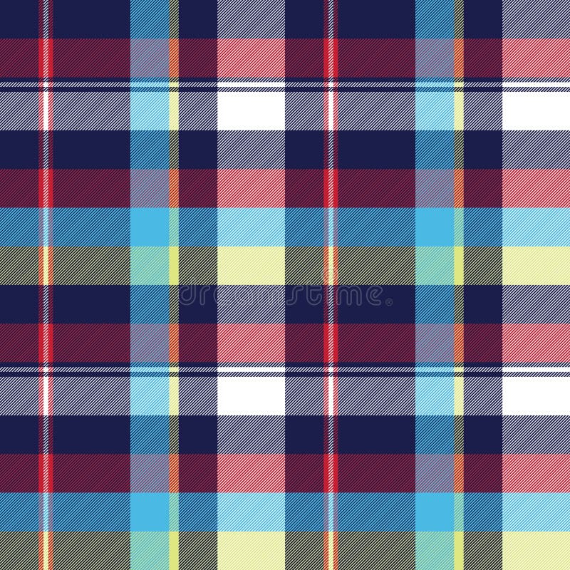 Fabric Textile Blue Pink Green Check Plaid Seamless Pattern Stock ...