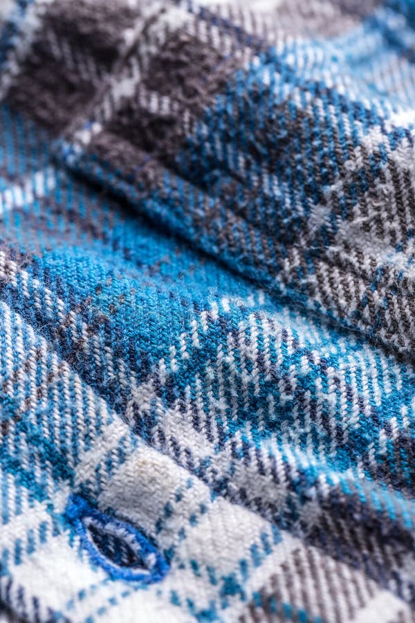 Blue checkered fabric stock image. Image of white, trend - 71946903