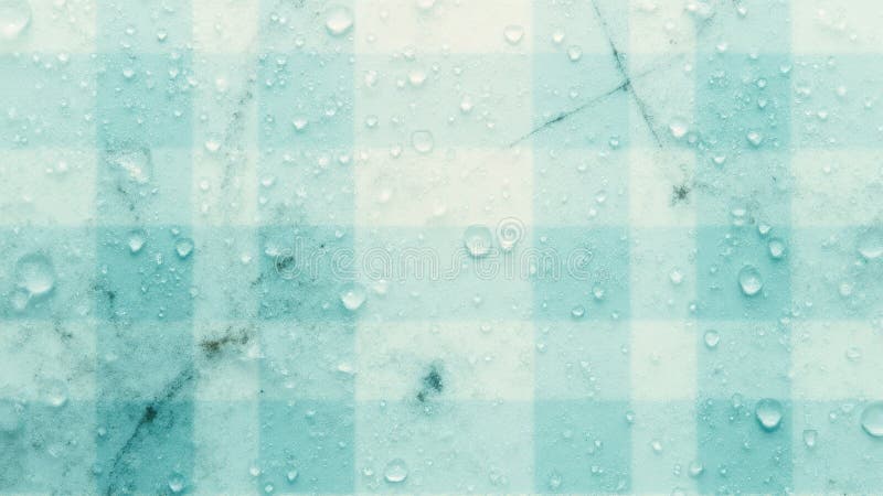Blue Checkered Pattern with Water Droplets and Subtle Textures Stock ...
