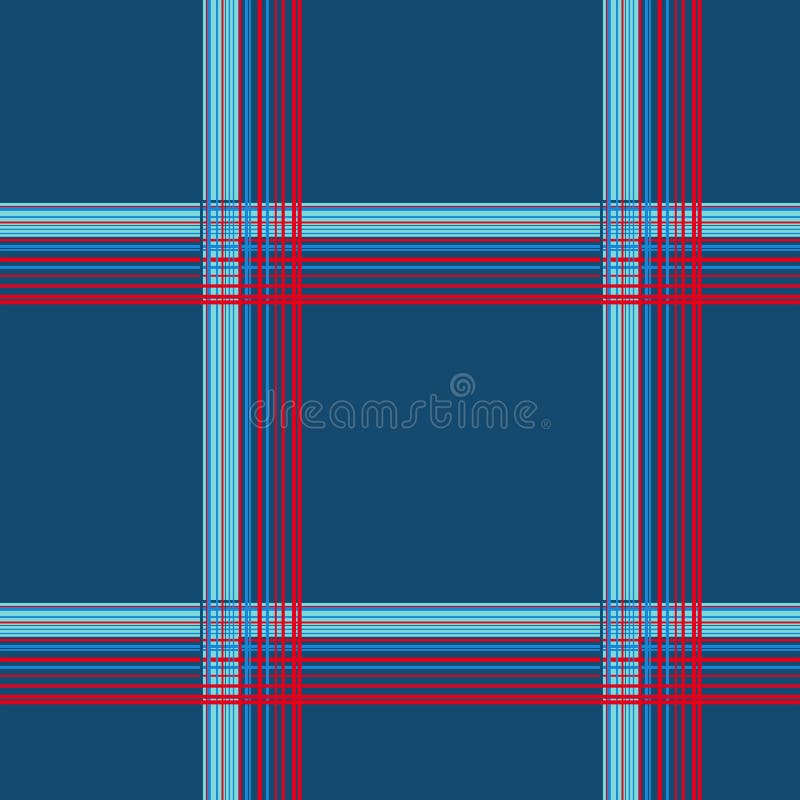 Blue Checkered Seamless Pattern Repeat Stock Illustration ...