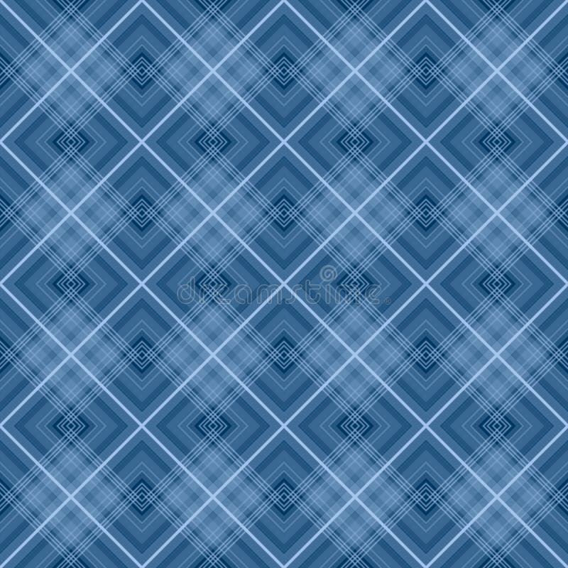 Blue Checkered Seamless Pattern Repeat Stock Illustration ...