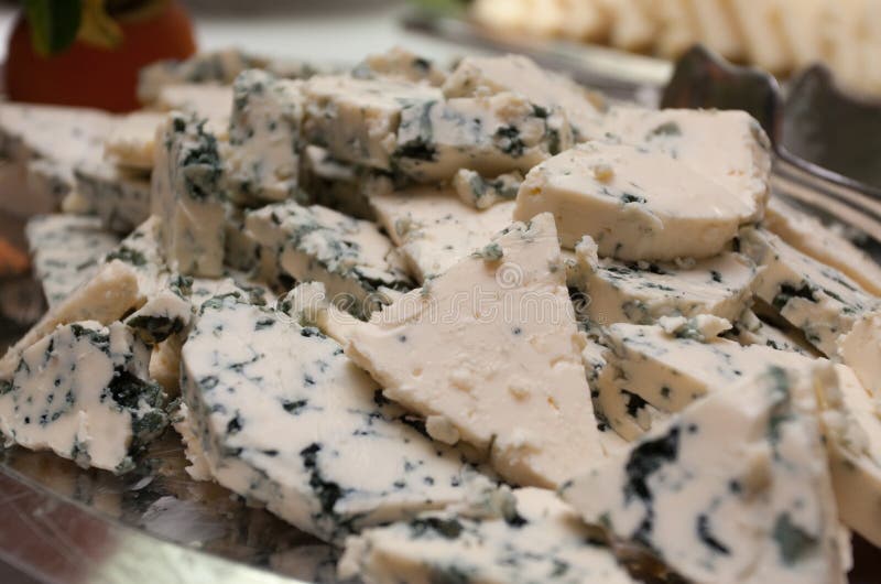 Blue Cheese stock image. Image of plate, cheese, france - 12932361