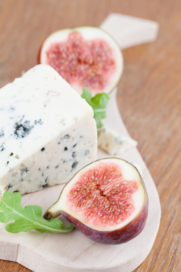 Blue cheese and figs stock photo. Image of portion, snack - 34057610
