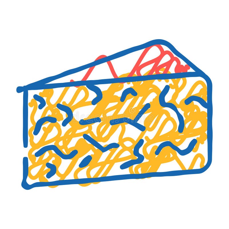 Blue Cheese Icon Doodle Illustration Stock Vector - Illustration of ...