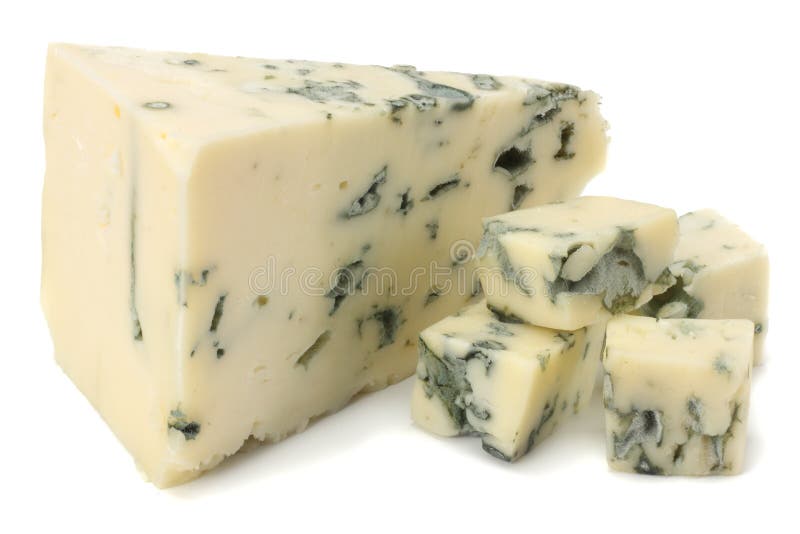 Blue Cheese Isolated On A White Background Stock Photo - Image of dairy ...