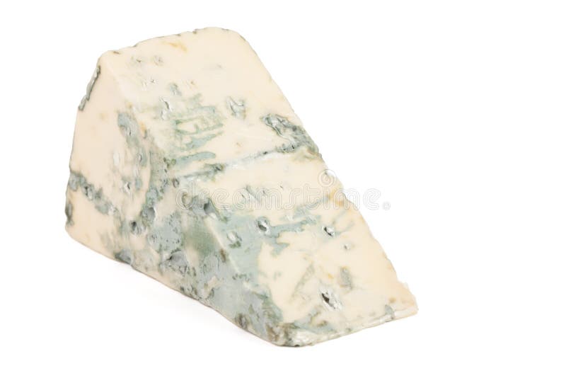 Blue Cheese Isolated on White Stock Photo - Image of portion, roquefort ...