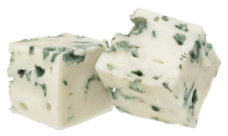 Blue Cheese Isolated on a White Background Stock Image - Image of tasty ...