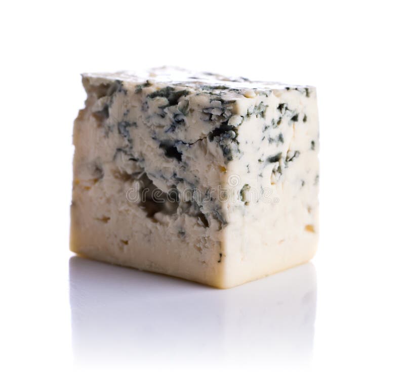 Blue Cheese Isolated on White Stock Image - Image of gorgonzola, lazur ...