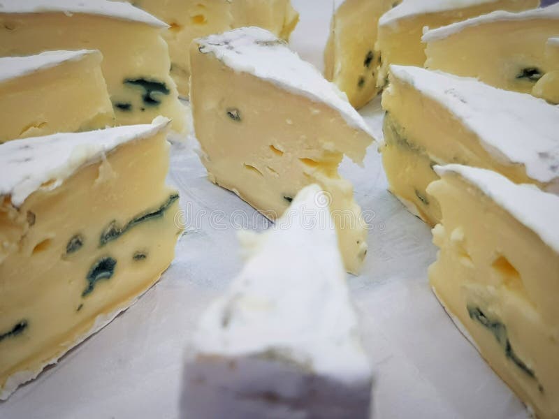 Blue cheese sliced stock image. Image of healthy, exquisite - 164088155