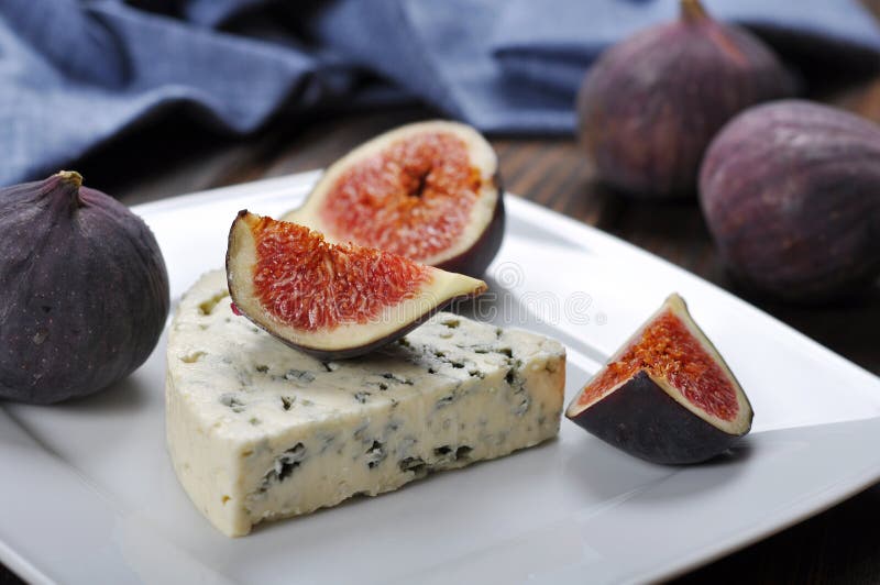 Figs and cheese stock photo. Image of fruit, appetizer - 3833644