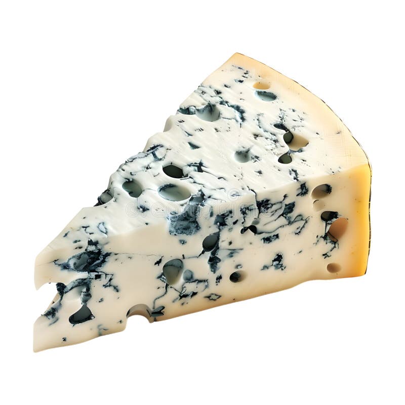 Blue Cheese on Transparent Background - Ai Generated Stock Illustration ...