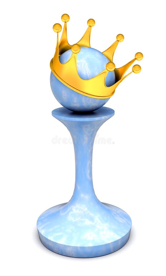 Blue chess queen stock illustration. Illustration of defeat - 24380441