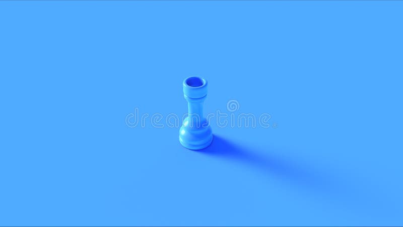 Blue Chess Rook Piece stock illustration. Illustration of high - 147506436