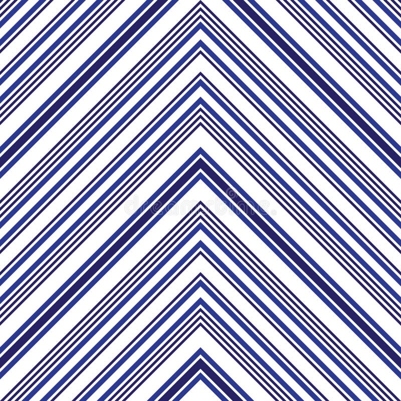 Blue Chevron Diagonal Stripes Seamless Pattern Background Stock Vector ...