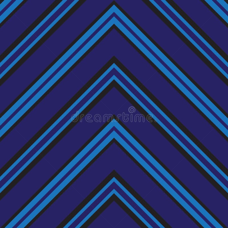 Blue Chevron Diagonal Stripes Seamless Pattern Background Stock Vector ...
