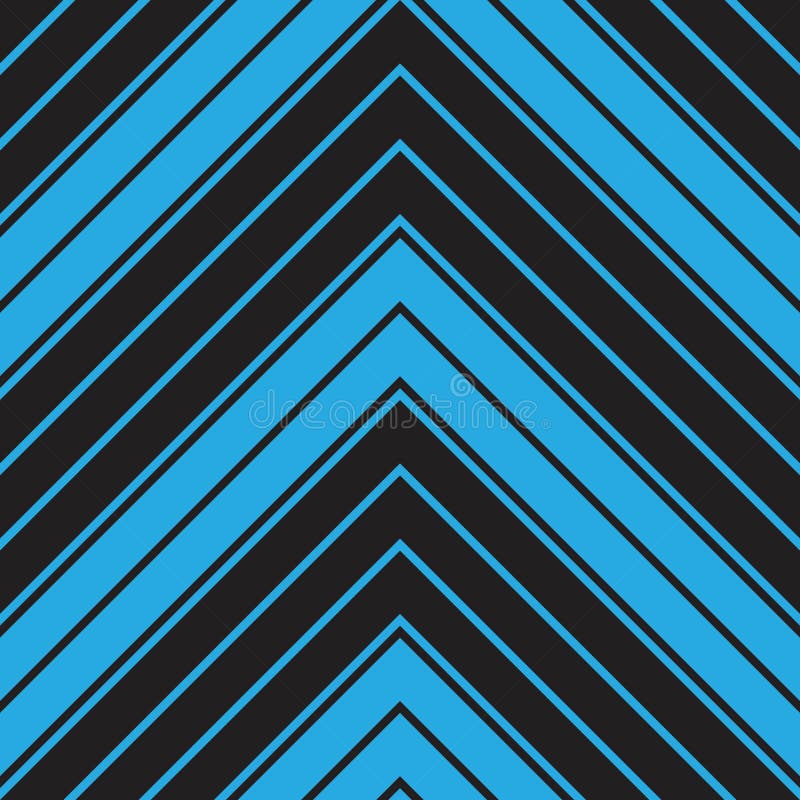 Blue Chevron Diagonal Stripes Seamless Pattern Background Stock Vector ...