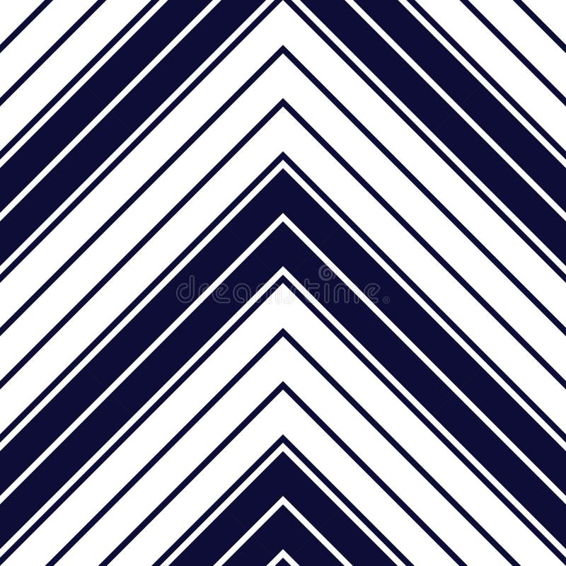 Blue Chevron Diagonal Stripes Seamless Pattern Background Stock Vector ...