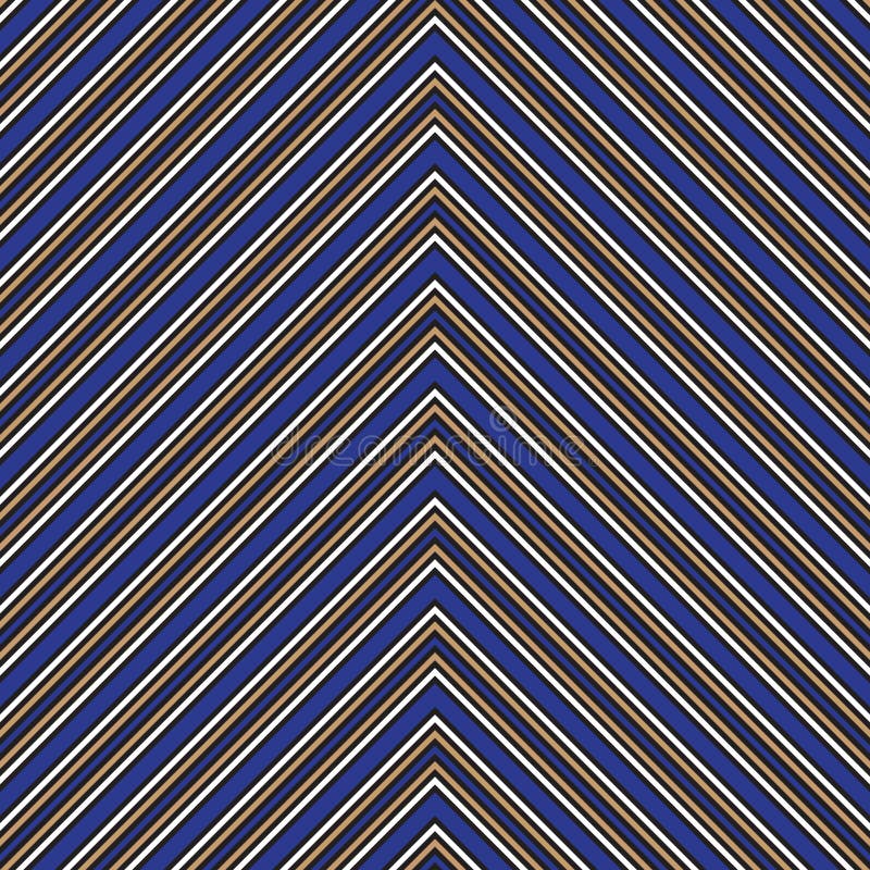 Blue Chevron Diagonal Stripes Seamless Pattern Background Stock Vector ...