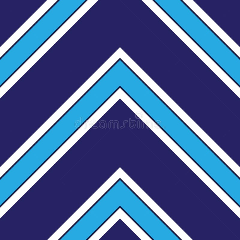 Blue Chevron Diagonal Stripes Seamless Pattern Background Stock Vector ...