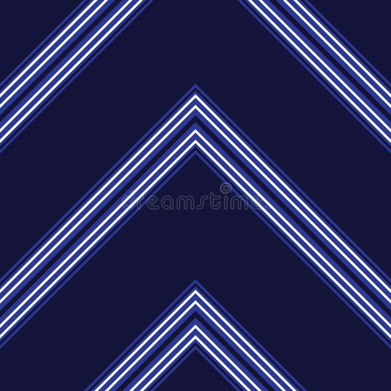 Blue Chevron Diagonal Stripes Seamless Pattern Background Stock Vector ...