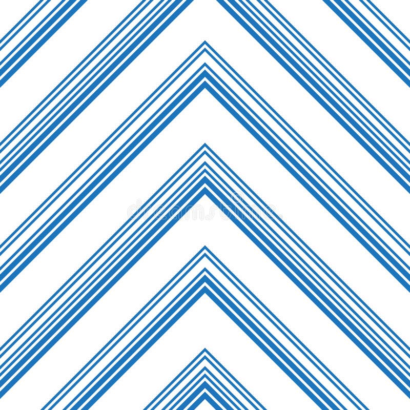 Blue Chevron Diagonal Stripes Seamless Pattern Background Stock Vector ...