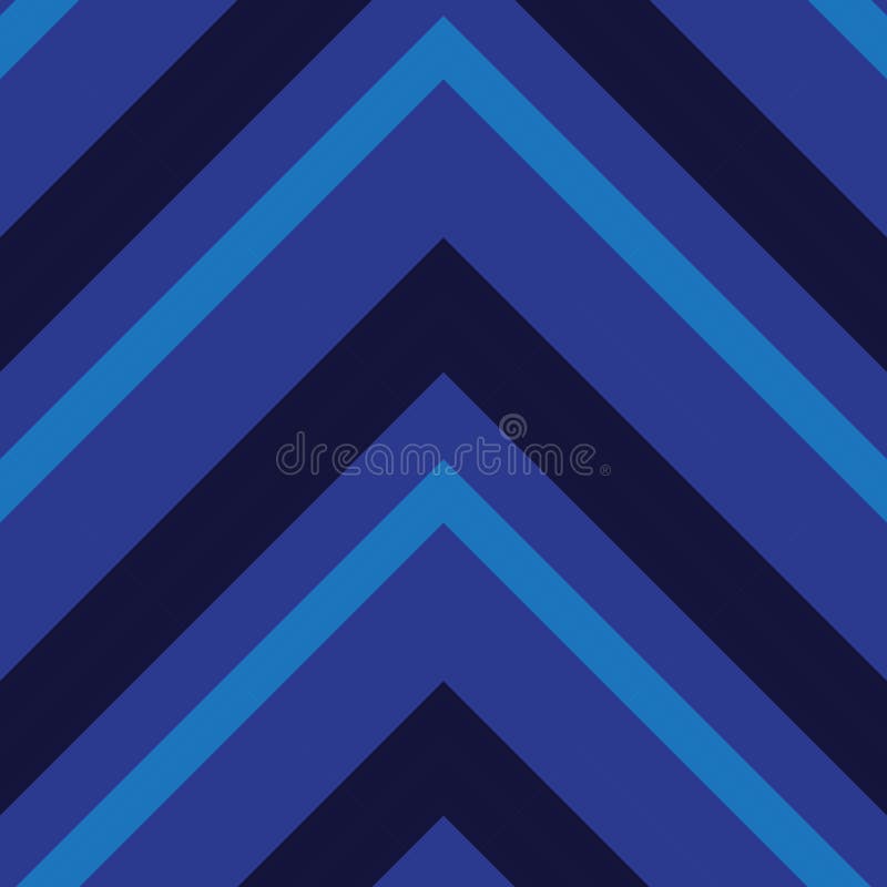Blue Chevron Diagonal Stripes Seamless Pattern Background Stock Vector ...