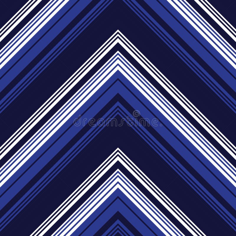 Blue Chevron Diagonal Stripes Seamless Pattern Background Stock Vector ...