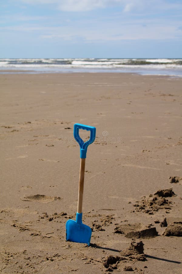 Childs Beach Bucket And Spade On A Sandy Beach Wit Stock Image - Image ...