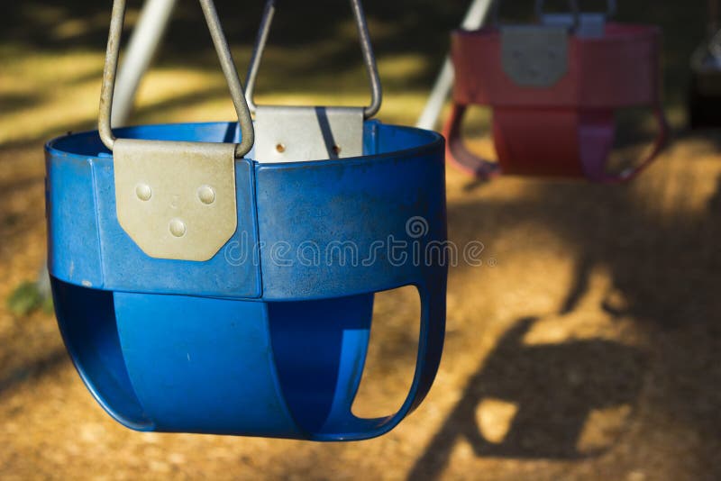 A blue childs swing stock photo. Image of lifestyle, playing - 26406428