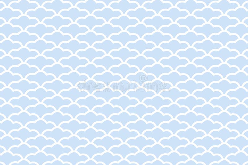 Blue Chinese Cloud Pattern Background Stock Vector - Illustration of ...