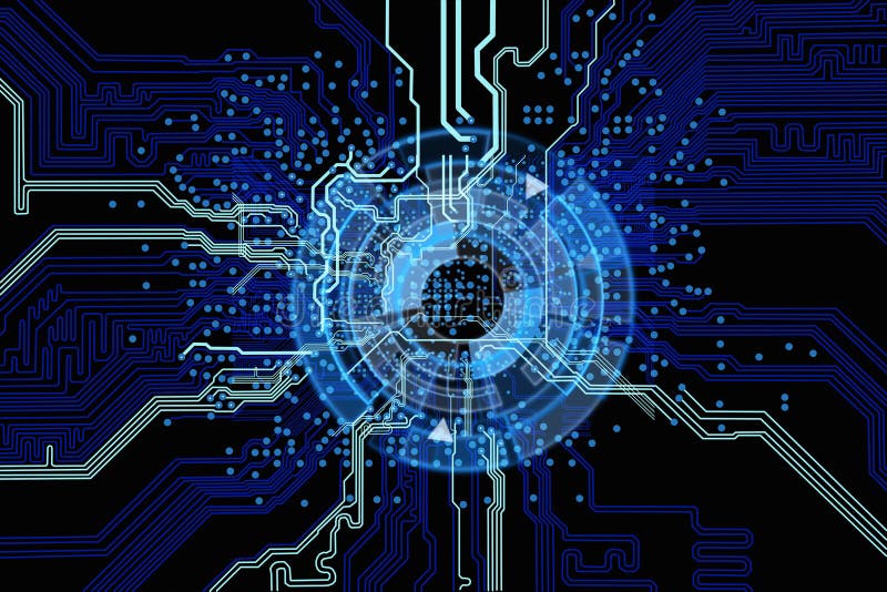 Blue Chip stock illustration. Illustration of silicon - 12657792