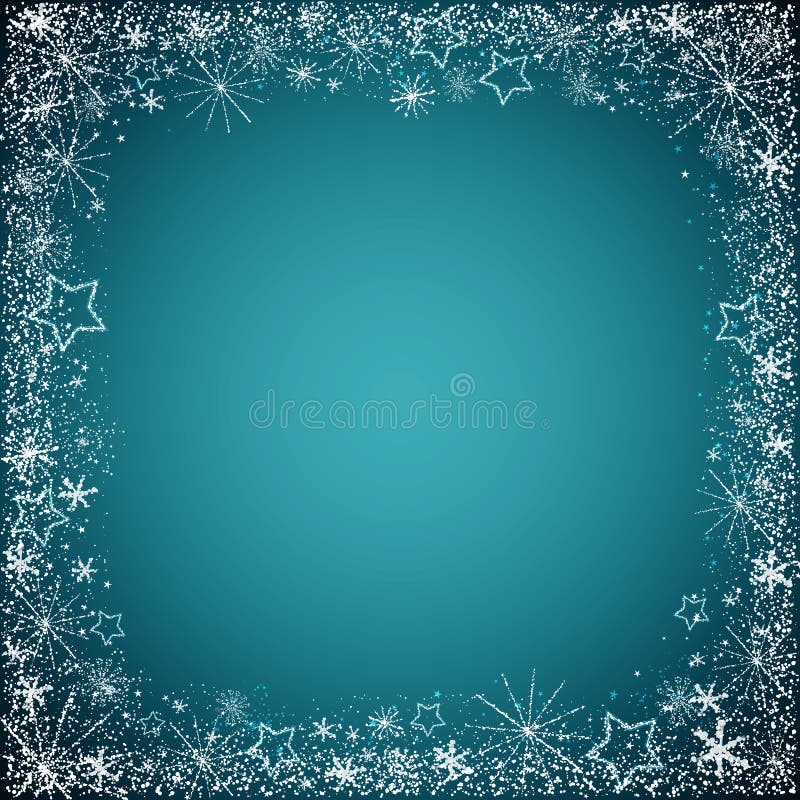 Light Blue Christmas Background Stock Illustration - Illustration of ...