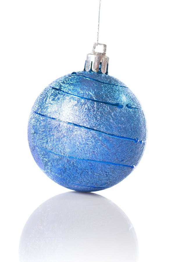 Blue christmas ball stock image. Image of color, ball - 11598567