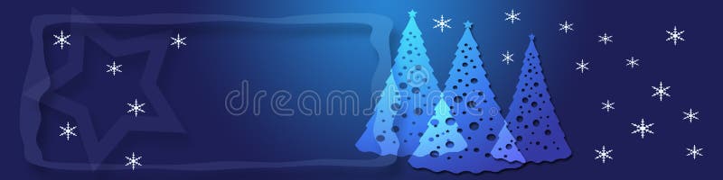 Decorative Christmas Header Stock Illustration - Illustration of ...