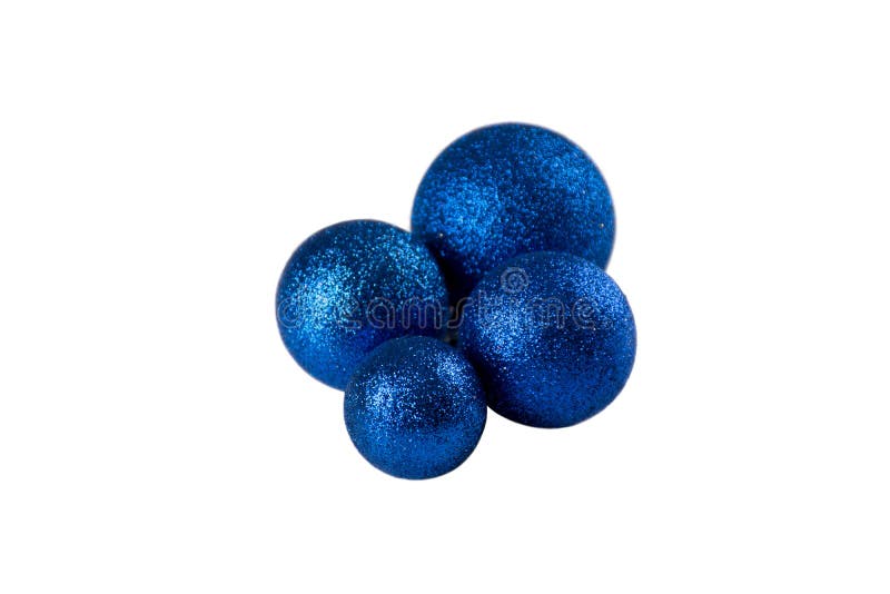 Blue Christmas baubles stock image. Image of blue, bauble - 81609343