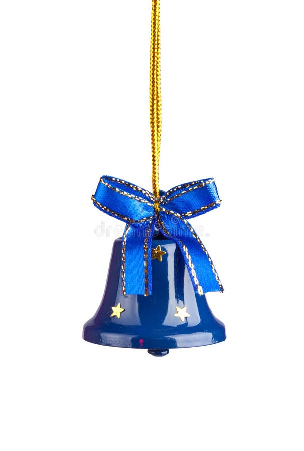 Blue christmas bell stock photo. Image of indoors, bell - 6673324