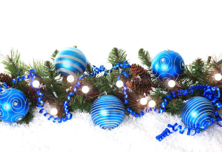 Blue Christmas border stock image. Image of background - 11393825