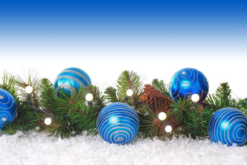 Blue Christmas border stock image. Image of background - 11393825
