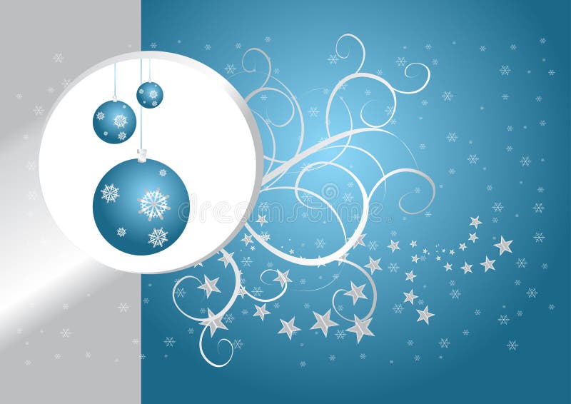 Blue christmas card stock illustration. Illustration of card - 7093489