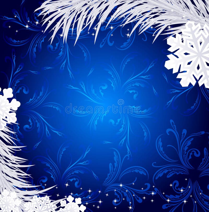 Blue and White Christmas Themed Background Pattern Stock Vector ...