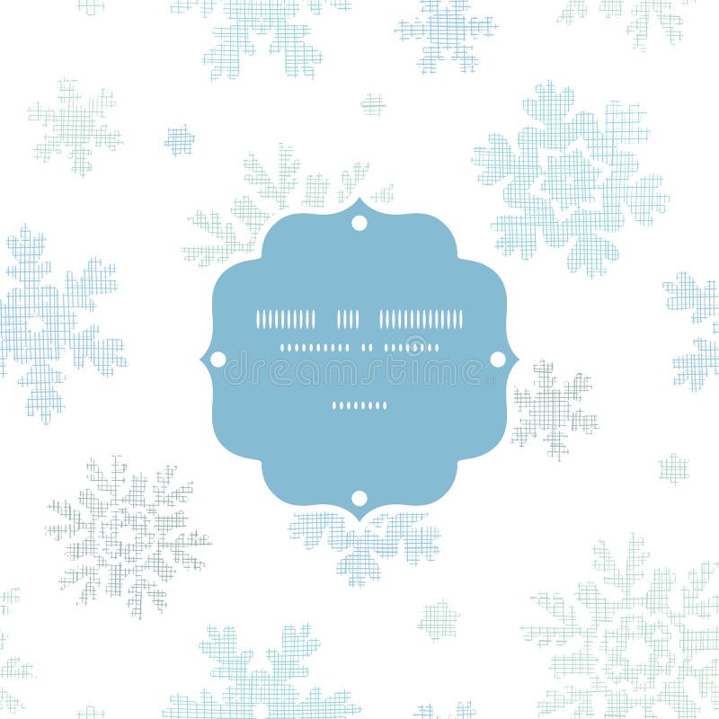 Blue Christmas Snowflakes Textile Texture Seamless Stock Vector ...
