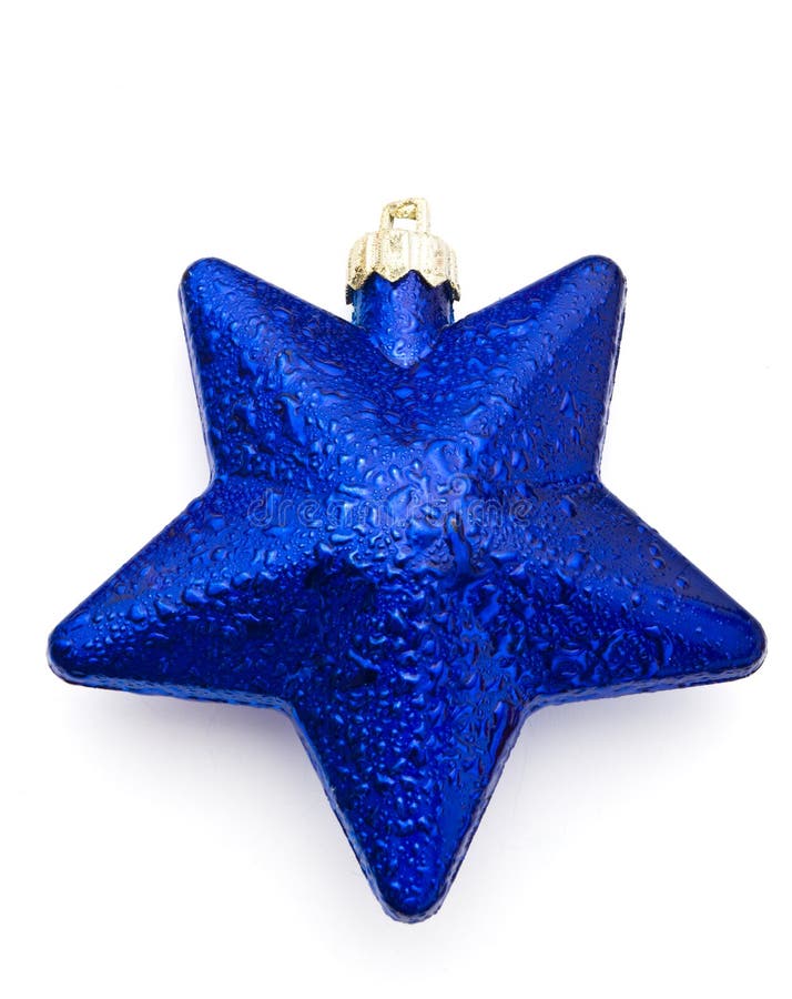 Blue christmas star stock image. Image of traditional - 12248951