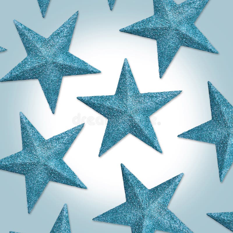 Blue Christmas Stars Pattern Stock Photo - Image of tradition, hung ...