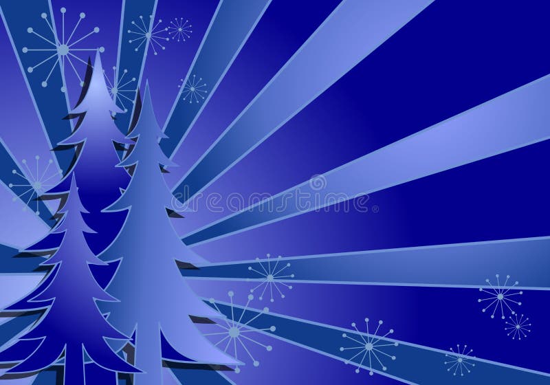 Blue Christmas Border Frame Stock Illustration - Illustration of border ...