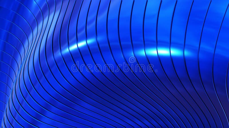 Blue Chrome Metal Texture with Waves, Liquid Metallic Stock ...